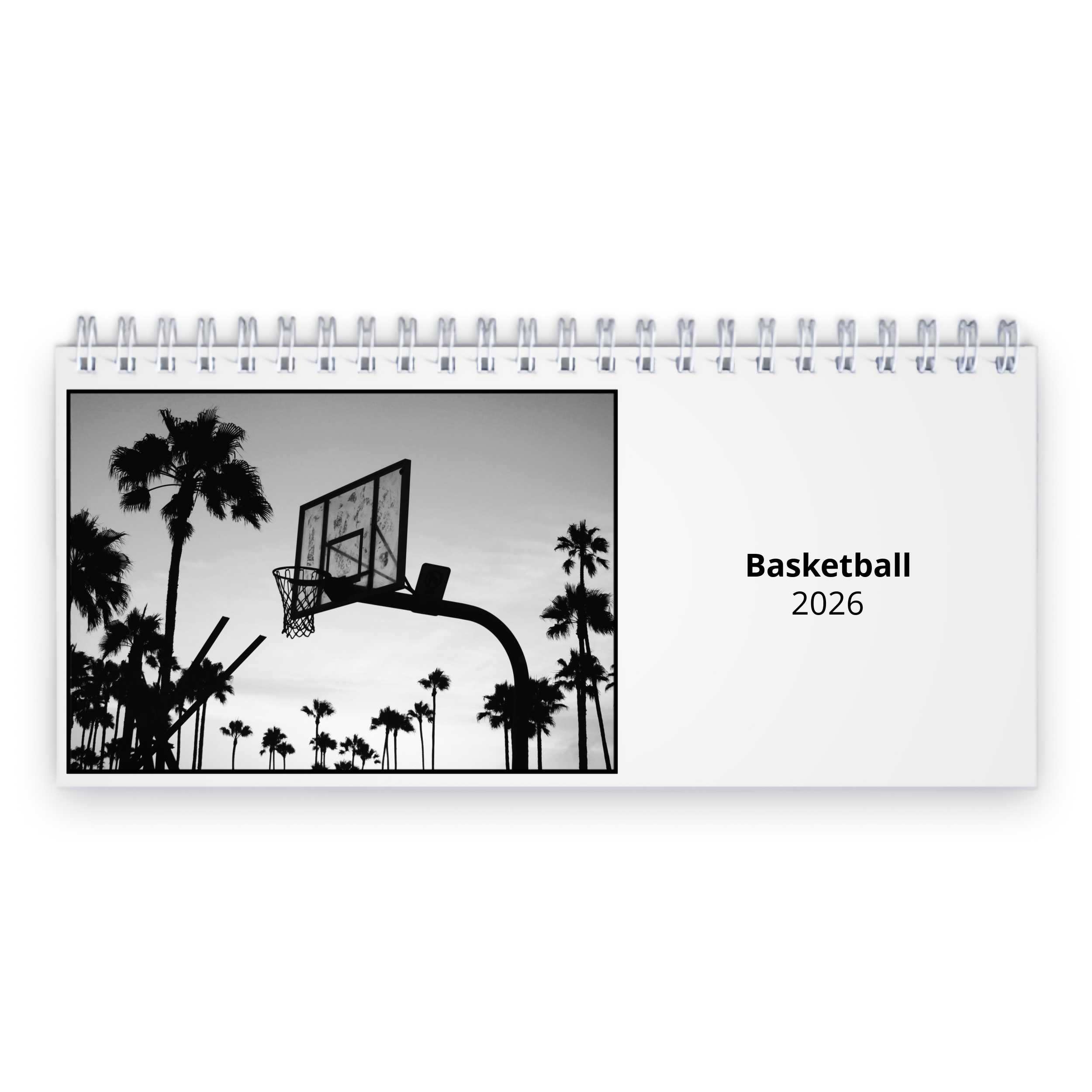 Basketball 2025 Desk Calendar