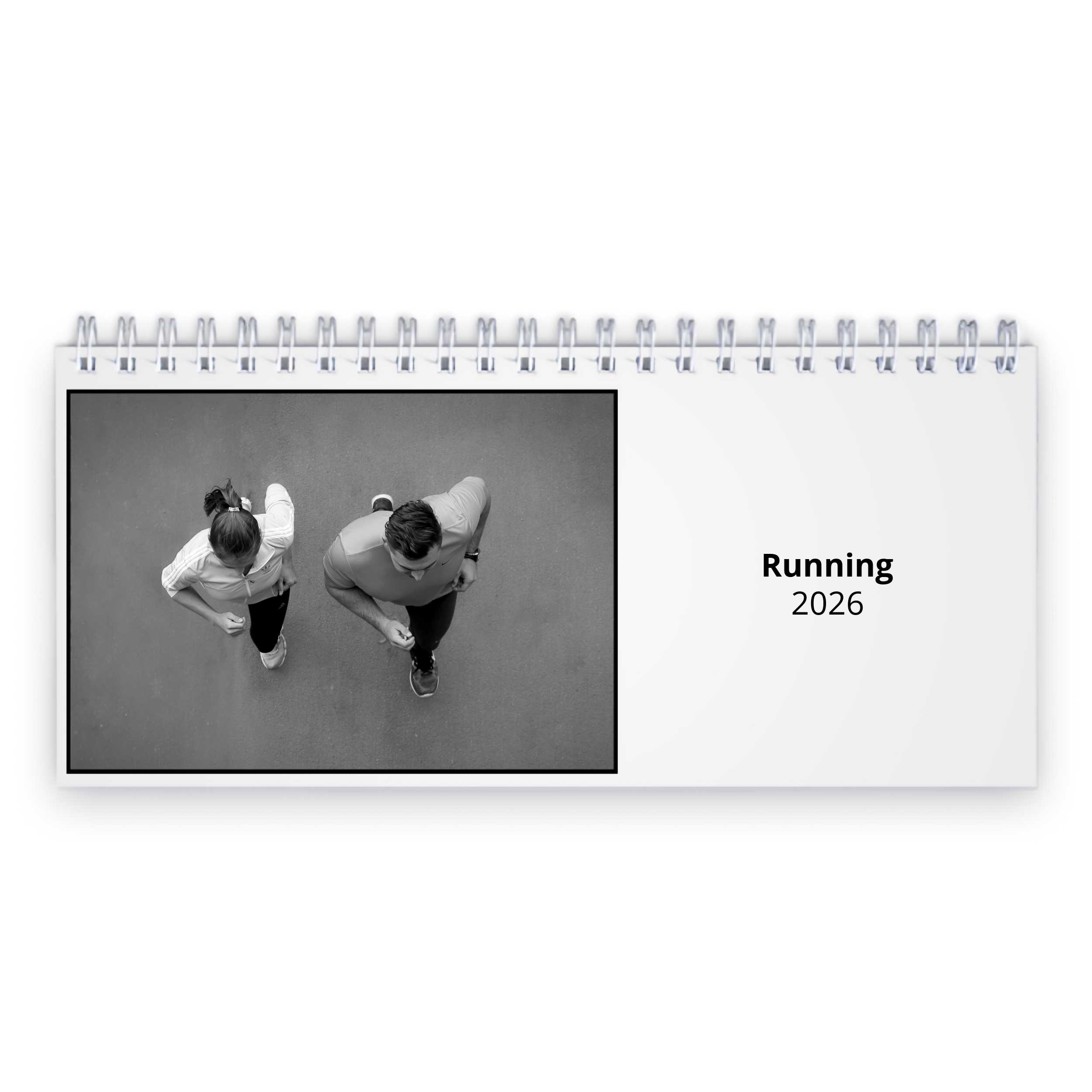 Running 2025 Desk Calendar