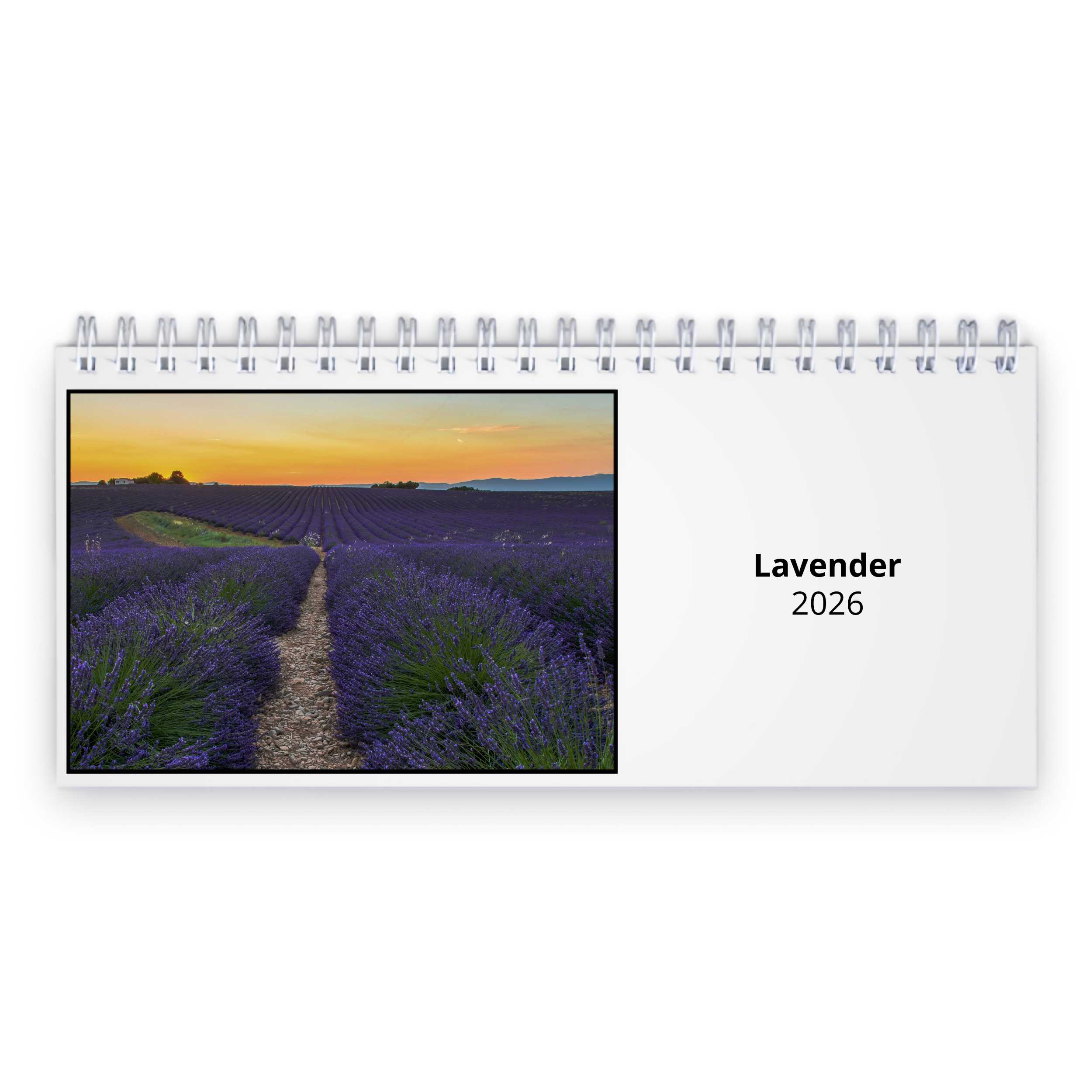 Lavender 2026 Desk Calendar