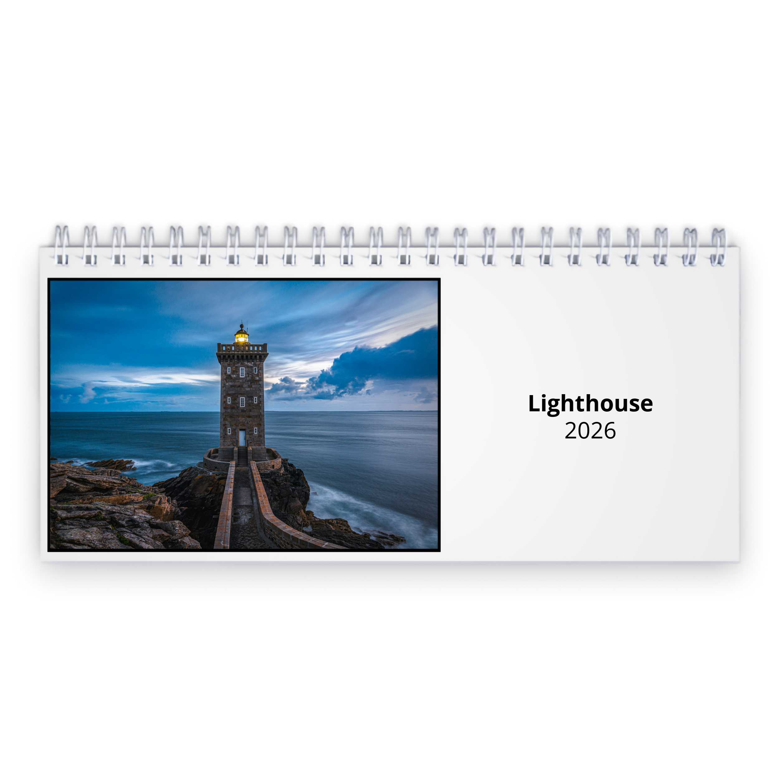 Lighthouse 2026 Desk Calendar