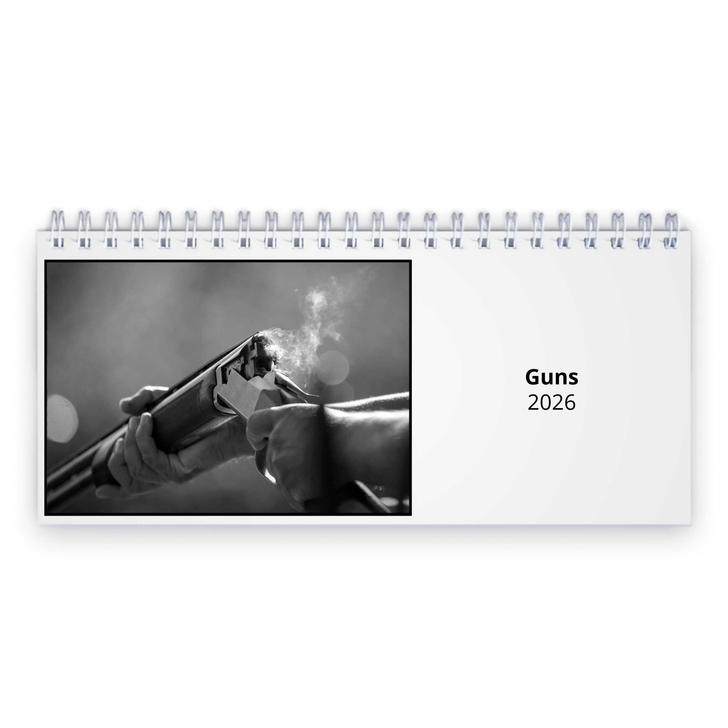 Guns 2026 Desk Calendar