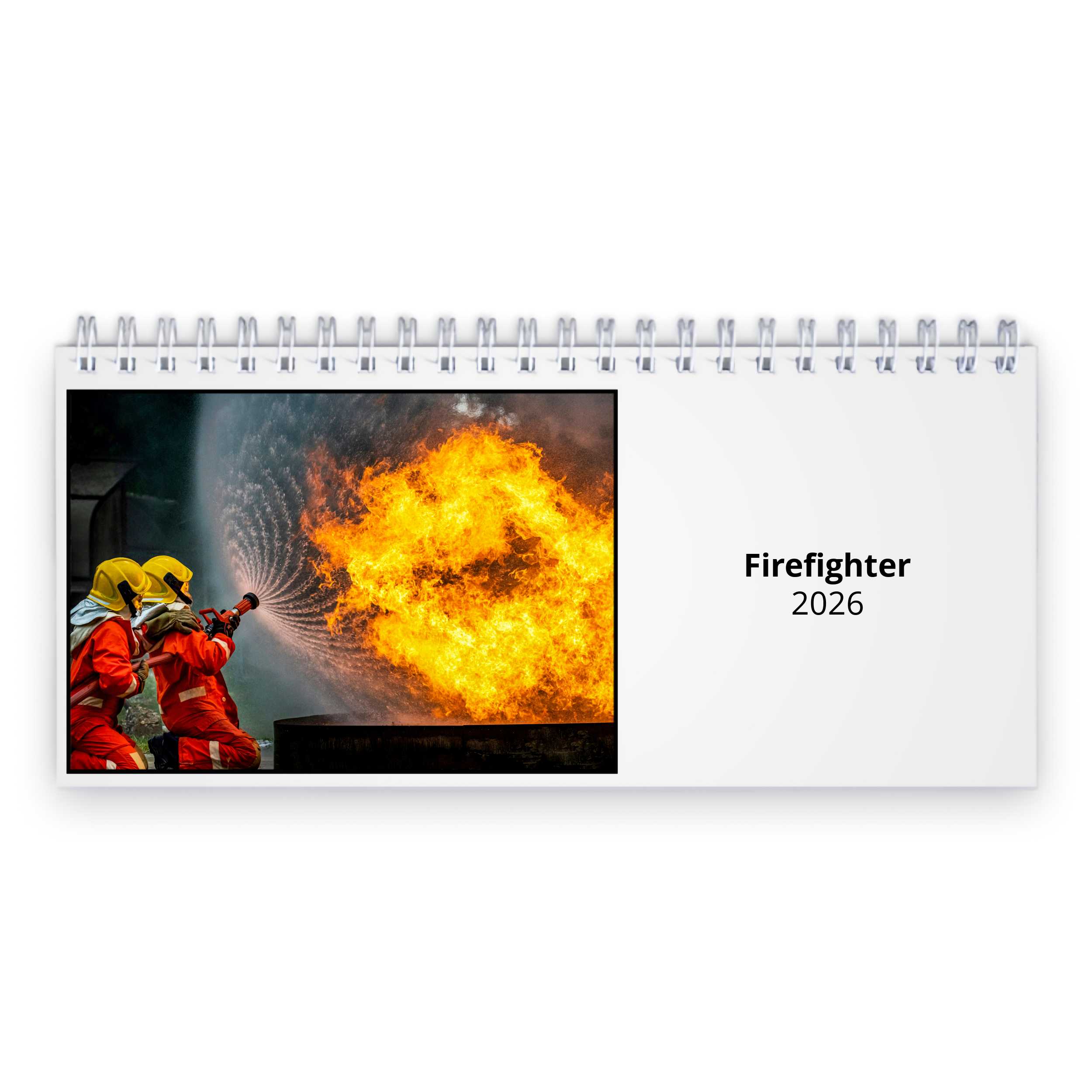 Firefighter 2026 Desk Calendar