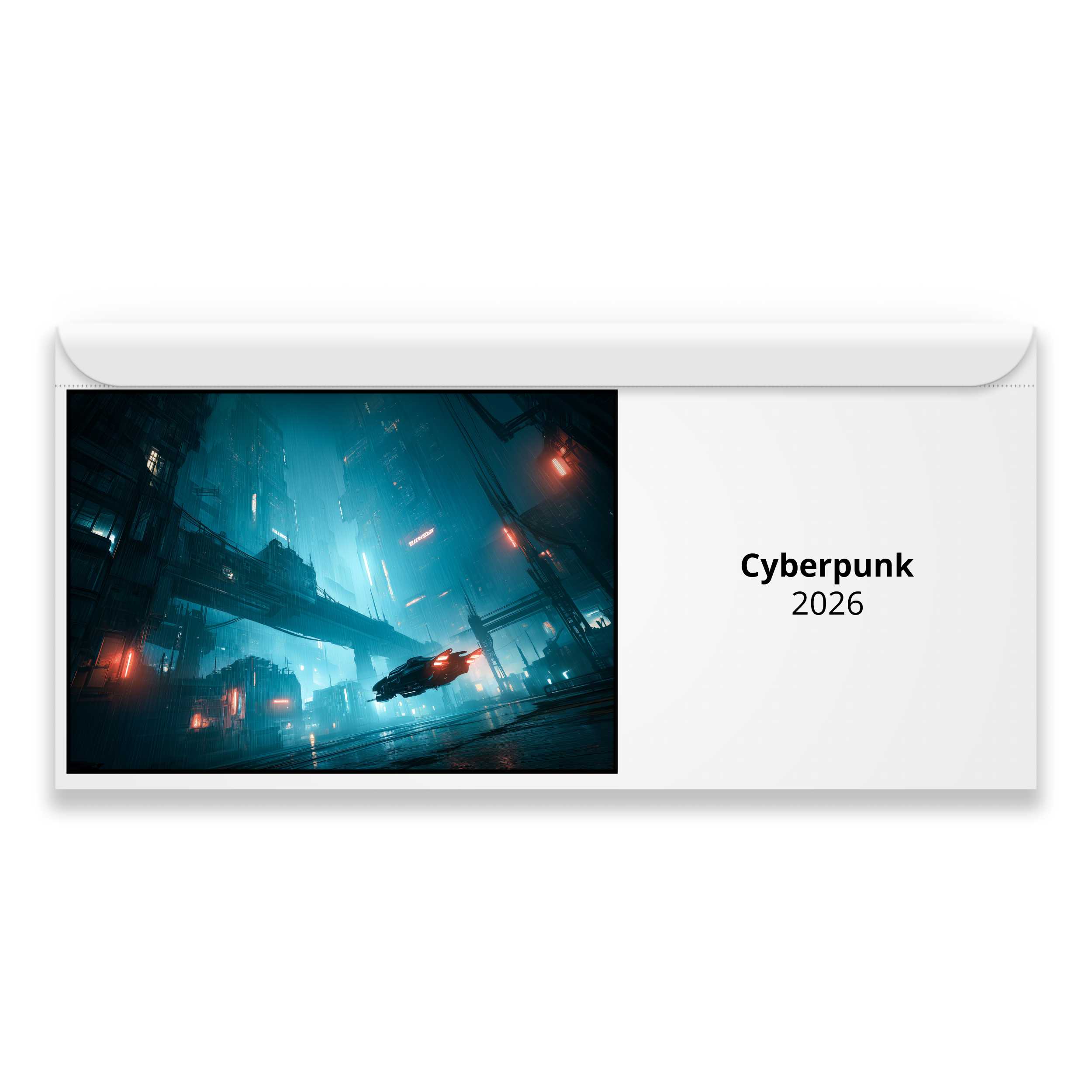 Cyberpunk 2026 Magnetic Calendar