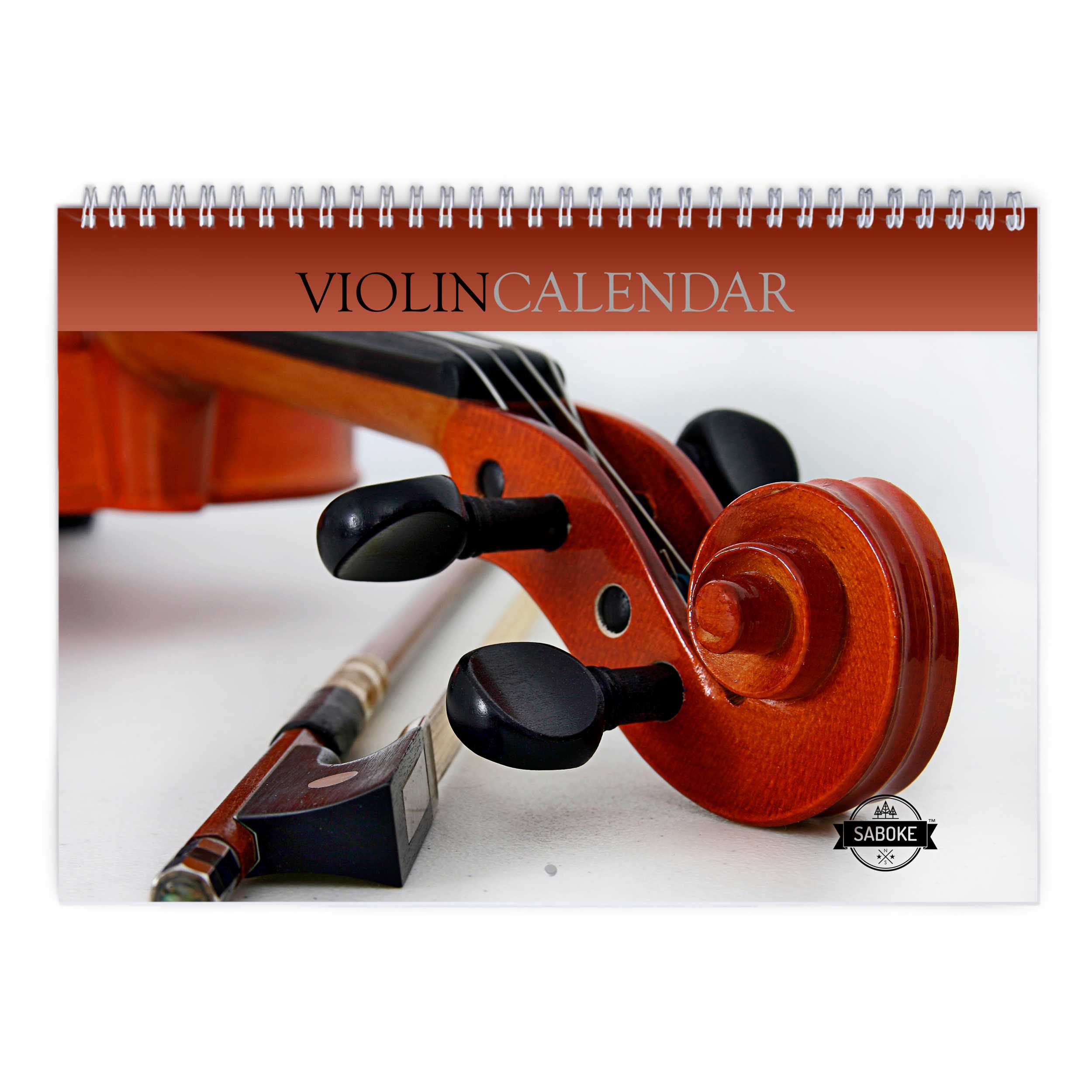 Violin 2025 Wall Calendar