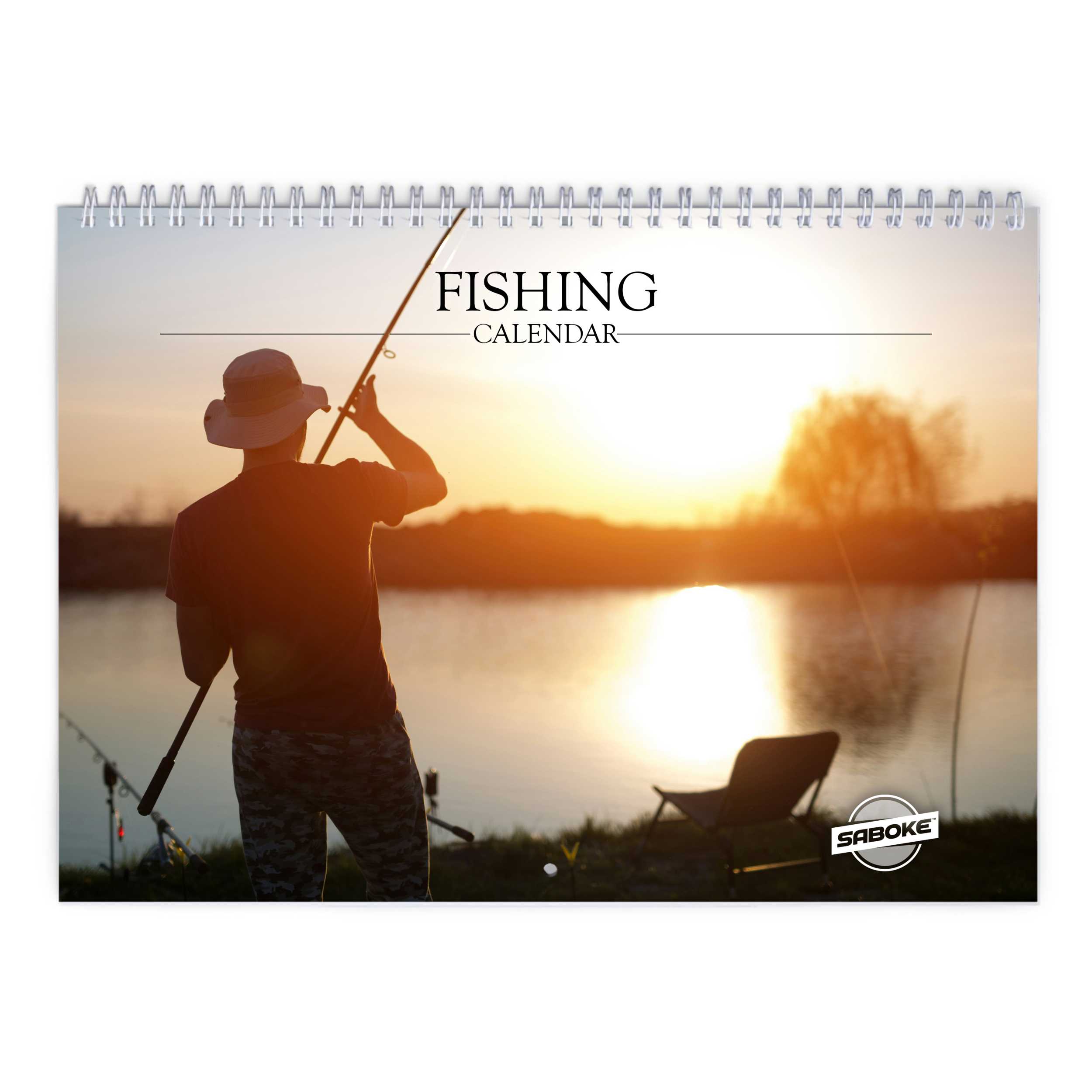 Fishing 2026 Wall Calendar