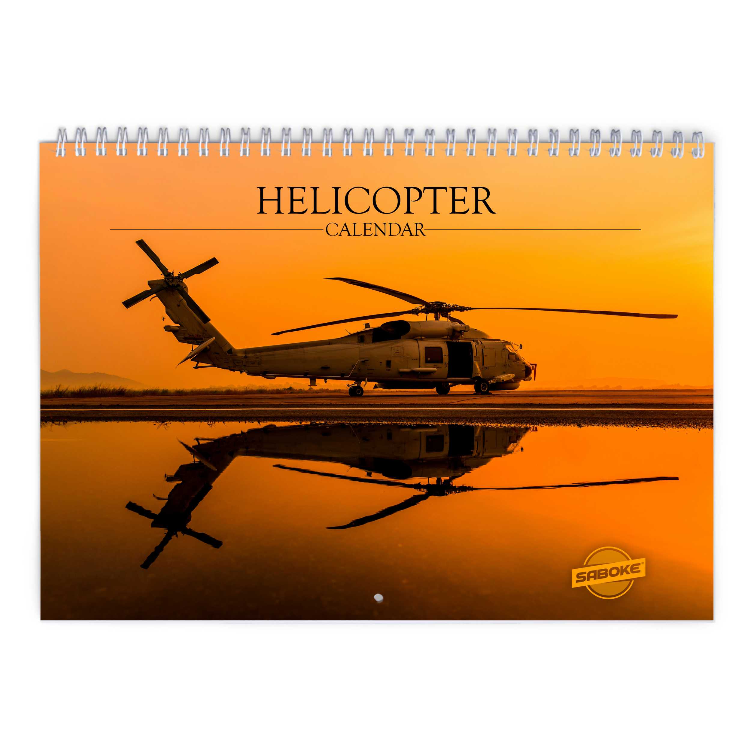Helicopter 2026 Wall Calendar