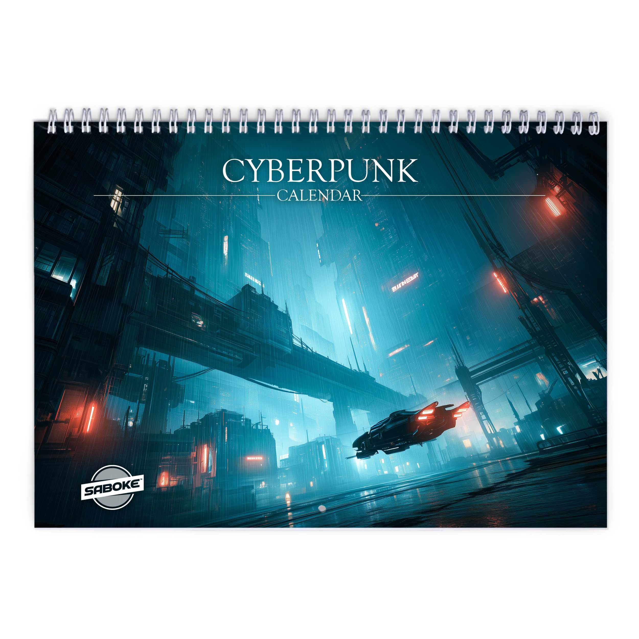 Cyberpunk 2026 Wall Calendar