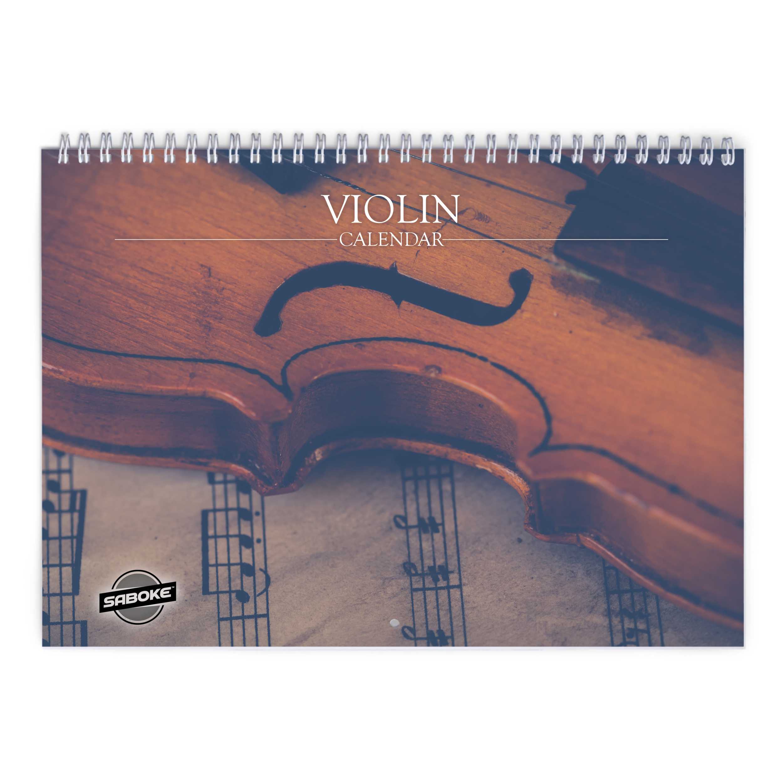 Violin 2026 Wall Calendar