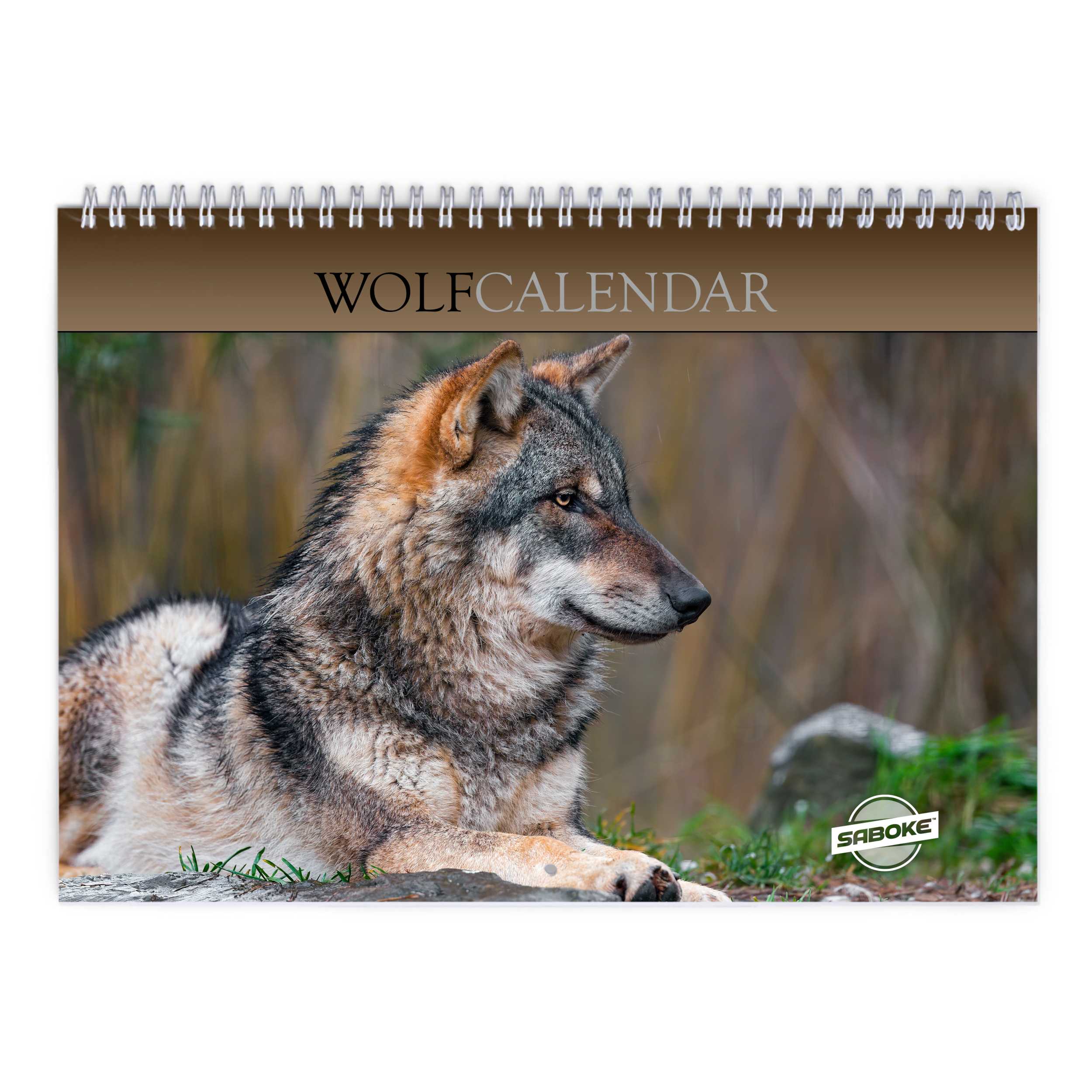 Wolf 2026 Wall Calendar